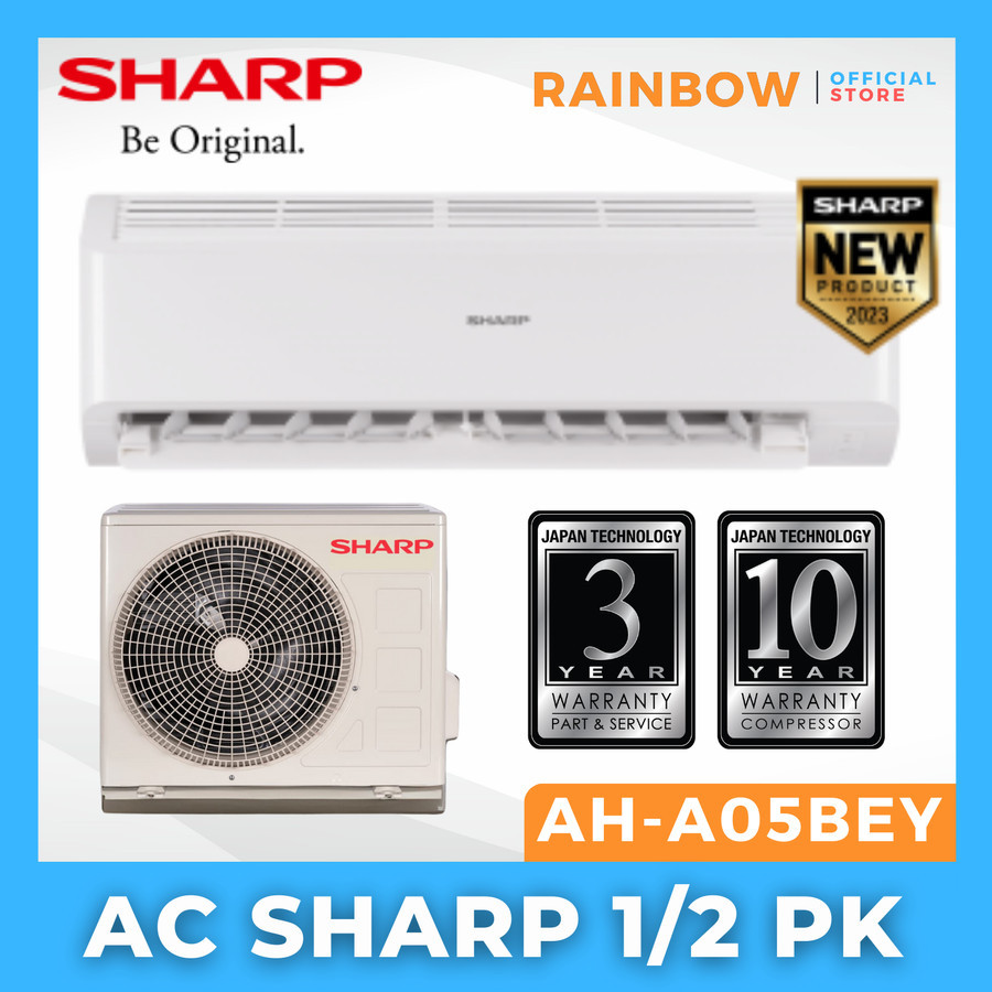 Jual AC SHARP 1/2 PK AH-05BEY - UNIT ONLY | Shopee Indonesia