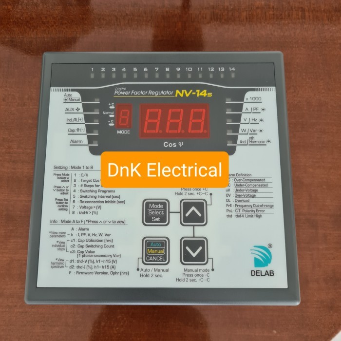 Jual Power Factor Regulator Delab 14 Step NV-14S | Shopee Indonesia