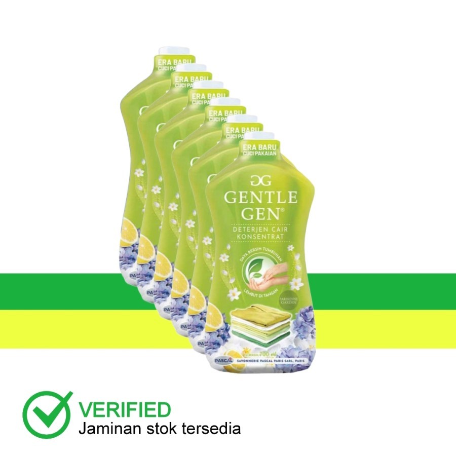 Jual GENTLE GEN Liquid Deterjen Parisienne Garden 700 ml - Karton ...