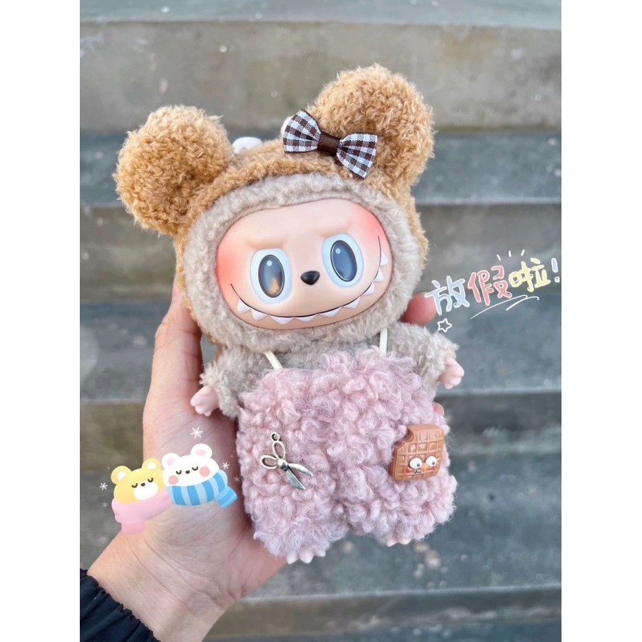 Jual LABUBU MACARON - BAJU PINKY BEAR FUR LABUBU POP MART RESTOCK ...
