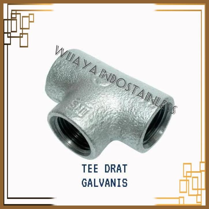 Jual [WDS] TEE GALVANIS DRAT 6" INCH TEE BESI GALVANIS | Shopee Indonesia