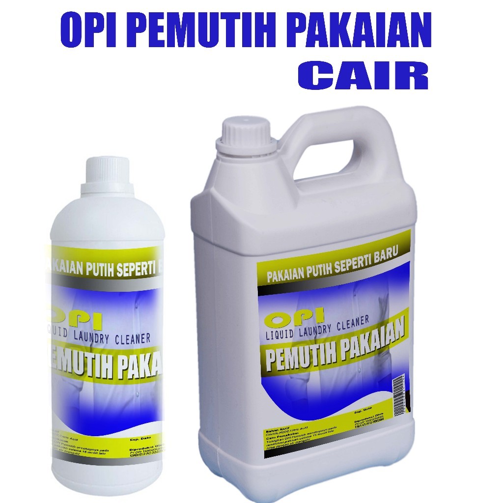 Jual Pemutih pakaian cair 1 liter dan 5 liter Q405 | Shopee Indonesia