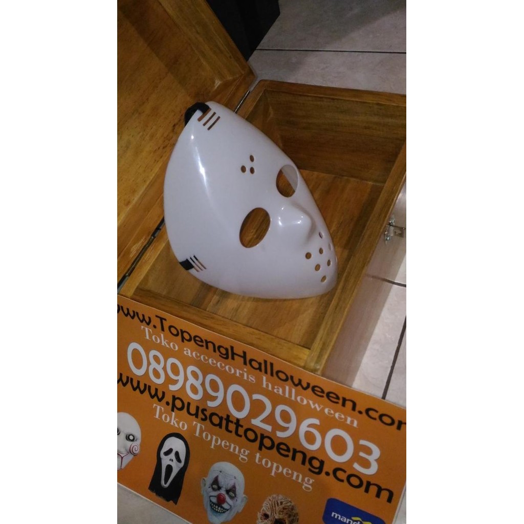 Jual !!!!!!] TOKO JUAL TOPENG JASON PUTIH POLOS / JASON MASK | Shopee ...