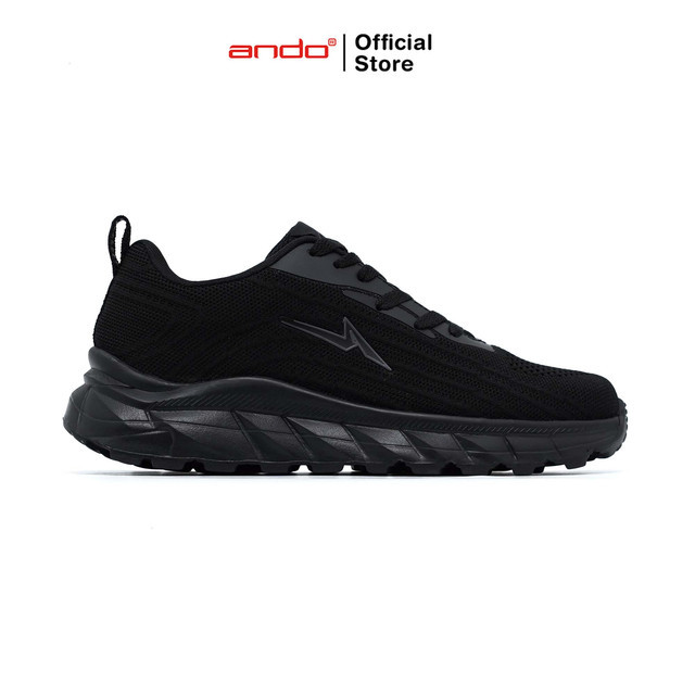 Jual Ando Official Sepatu Sneakers M-Sport Pria Dewasa - Hitam/Hitam ...