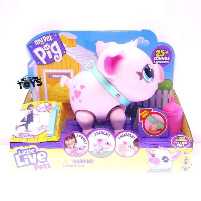 Jual Little Live Pets My Pet Pig Piggly Soft and Jiggly Interactive ...