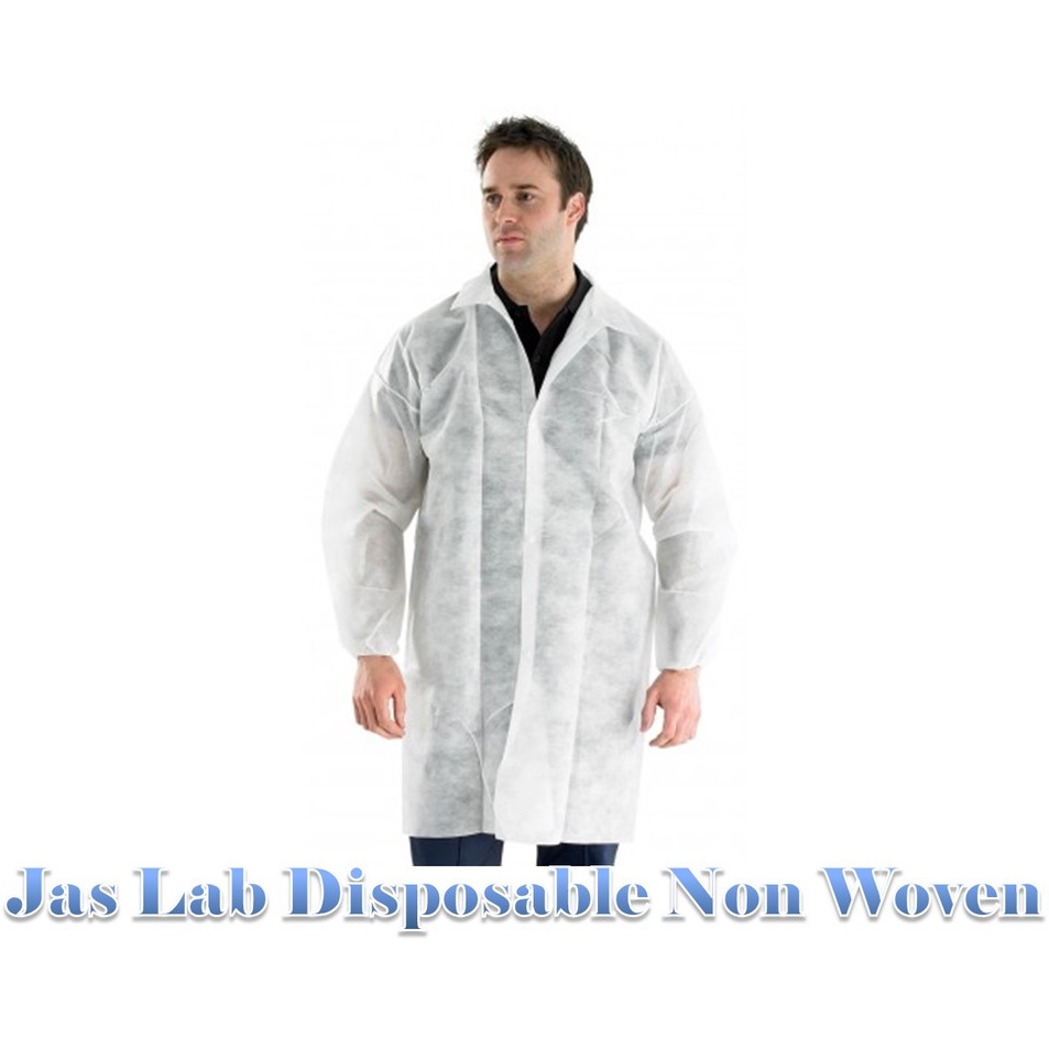 Jual CodeFf4F9 Jas Laboratorium sekali pakai lengan panjang /Jaslab ...