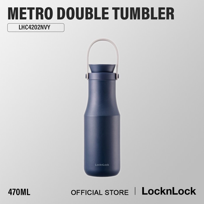 Jual Lhc4202 - Locknlock Metro Double Tumbler 470 Ml | Shopee Indonesia