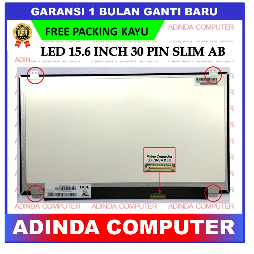 Jual LCD LED Asus X540SC X540Y X540YA X541 X541N X541SA 15.6 Inch 30 ...