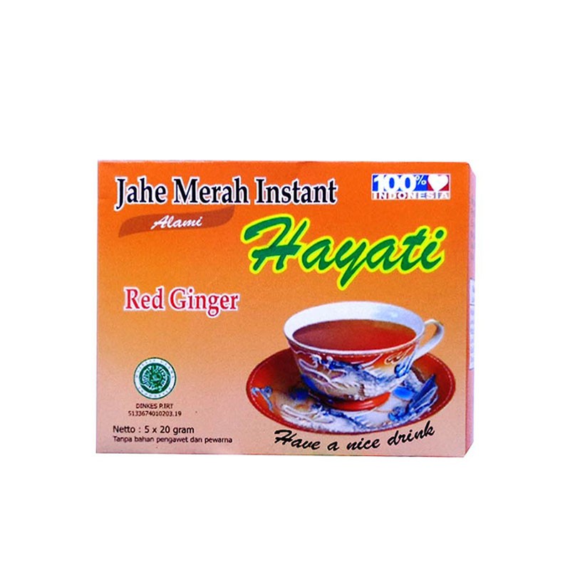 Jual Hayati Jahe Merah Instant / Herbal / Jamu / 1 Box isi 5 sachet ...