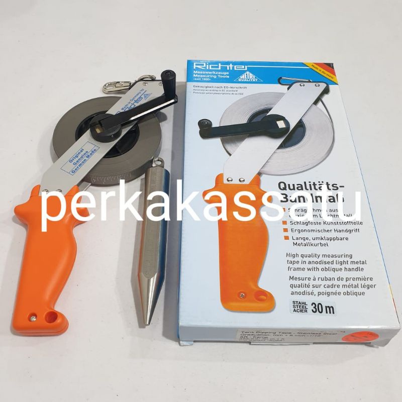 Jual METERAN MINYAK SOUNDING TAPE 30 M RICHTER 30 M METER BANDUL ...