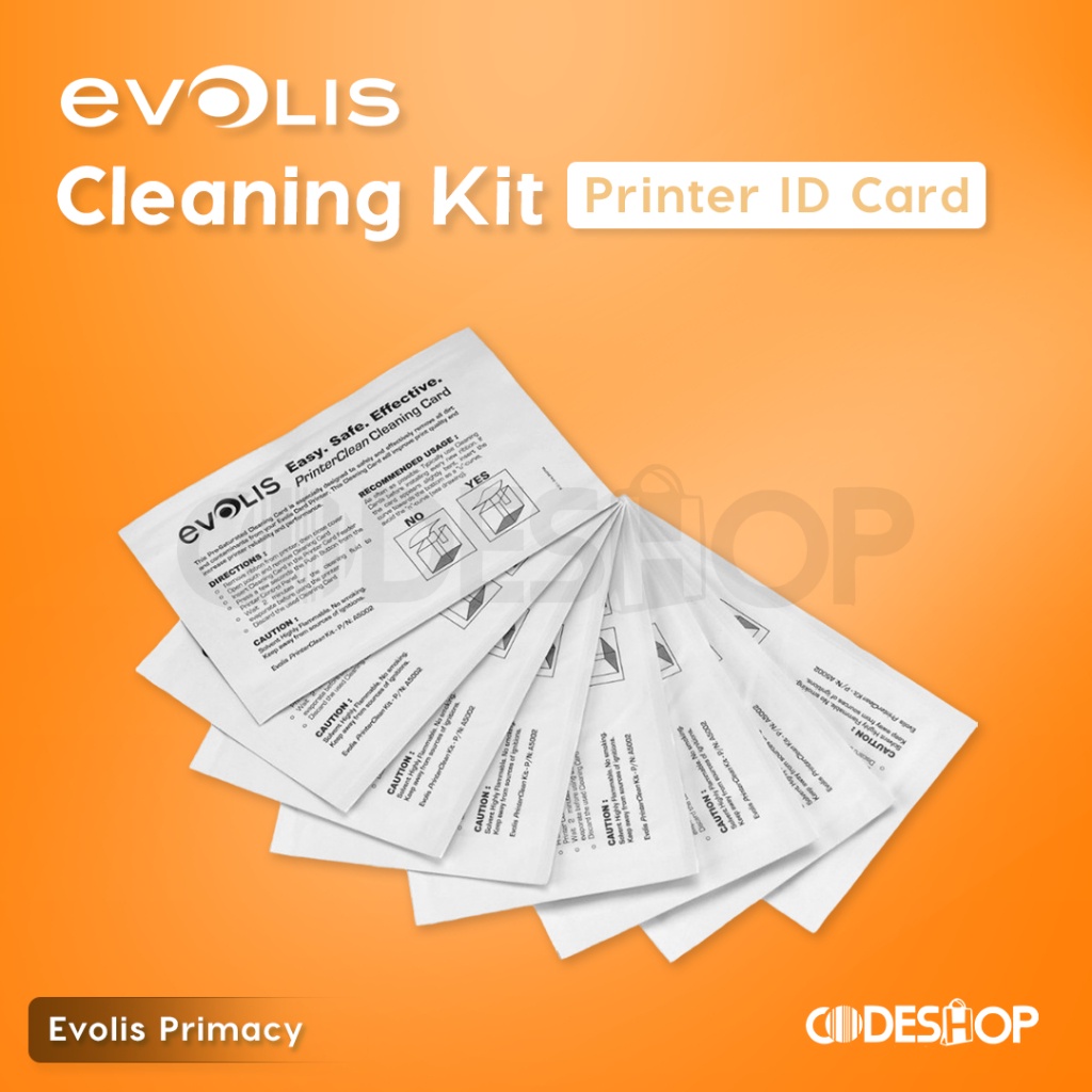 Jual Cleaning Kit Printer ID Card Original Evolis Primacy Zenius | Shopee Indonesia