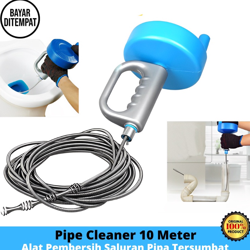 Jual Harga Spesial.. SOLUSI MURAH Pipe Cleaner 10 Meter / Drain ...