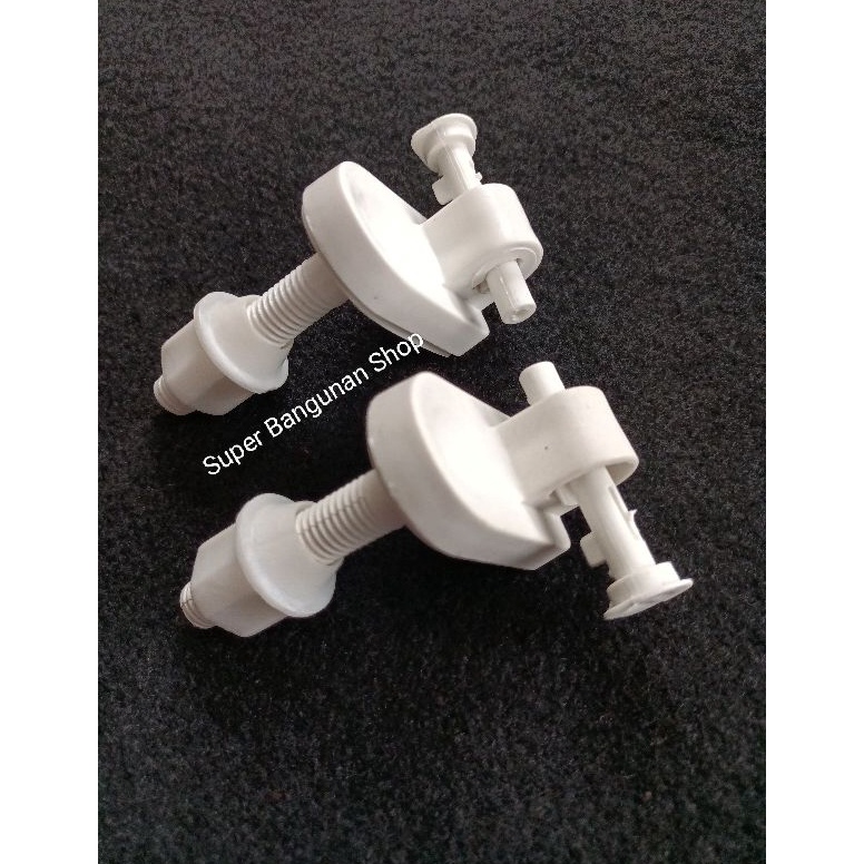 Jual Serba murah Baut Engsel Tutup closet duduk pvc / Baut Tutup Kloset ...