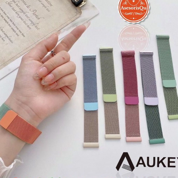 Jual Terkini Strap Stainless Steel 20mm Aukey LS02 Fitness Tracker LS ...