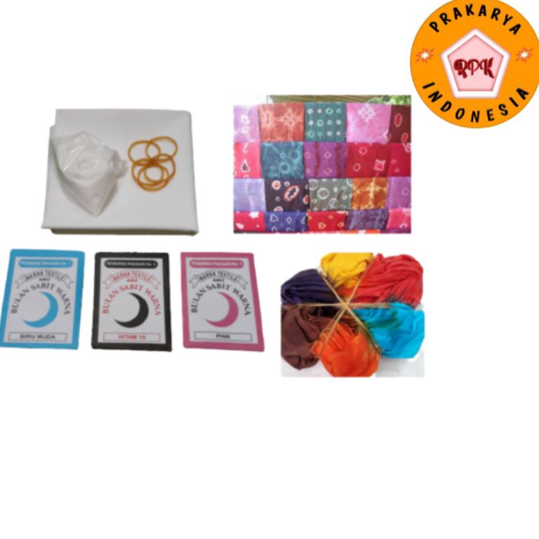 Jual Paling Dicari Paket Tie Dye Batik Dan Paket Batik Jumputan Kain Pewarna Free Penguat
