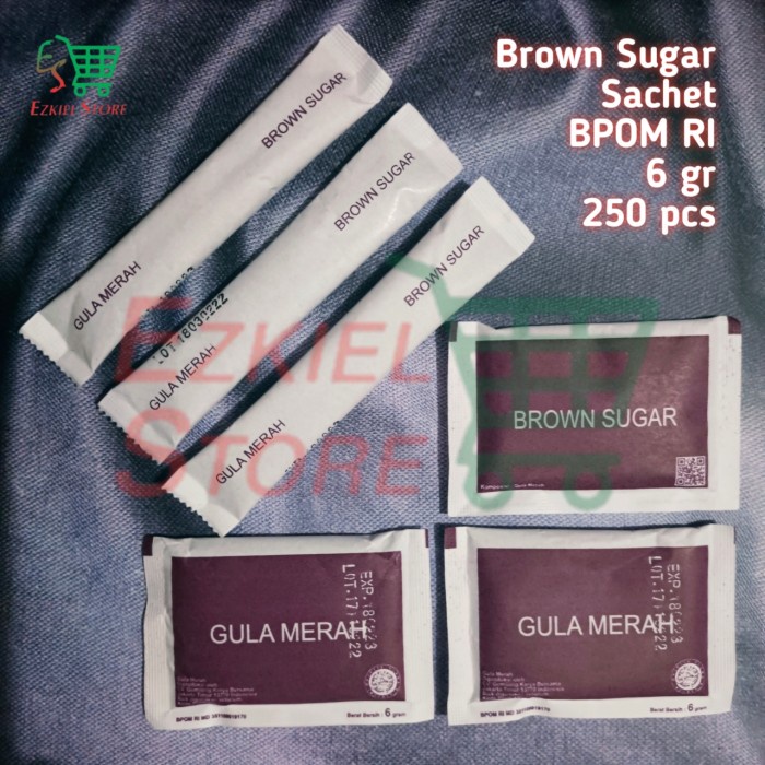 Jual Brown Sugar Sachet / Gula Aren Isi 250 Pcs ( Kotak / Batang ...