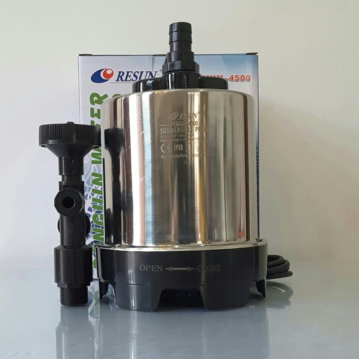 Jual RESUN PENGUIN 4500 SUBMERSIBLE PUMP / POMPA CELUP KOLAM STAINLESS ...