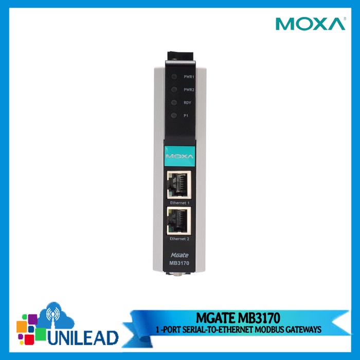 Jual NEW SERIES MOXA MGATE MB3170, SERIAL RS-232/422/485 TO-ETHERNET MODBUS GATEWAY ORIGINAL ...