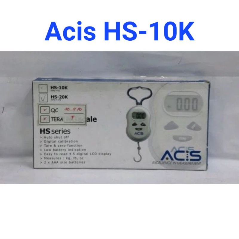 Jual ACIS HS 10K TIMBANGAN GANTUNG DIGITAL HANGING SCALE (10KG X 5GR) | Shopee Indonesia