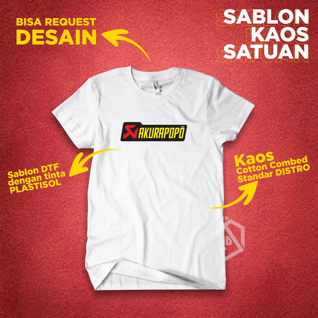 Jual KAOS CUSTOM AKURAPOPO / PLESETAN / KAOS VIRAL | Shopee Indonesia
