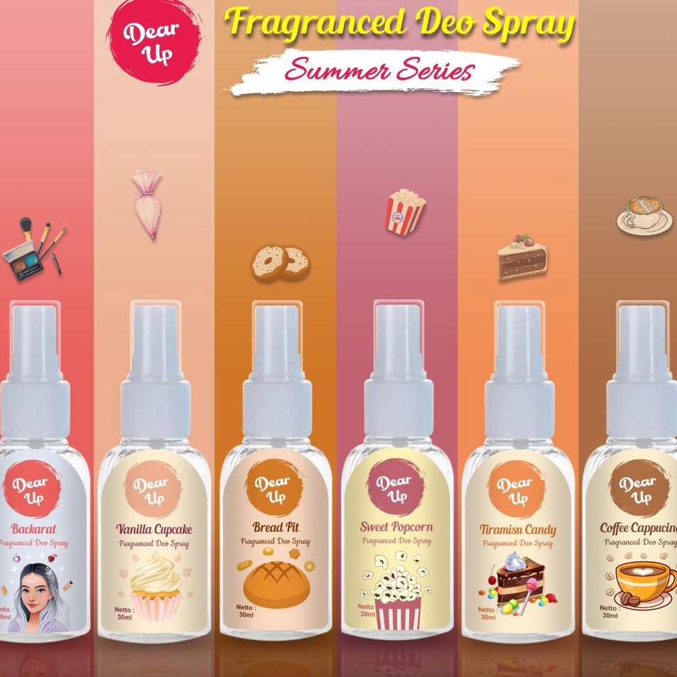Jual Harga Promo READY DEO SPRAY FRAGRANCED DEAR UP BPOM SUMMER SERIES ...