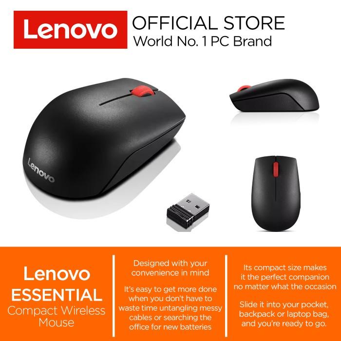 Jual Lenovo Essential Compact L300 Wireless Mouse | Shopee Indonesia