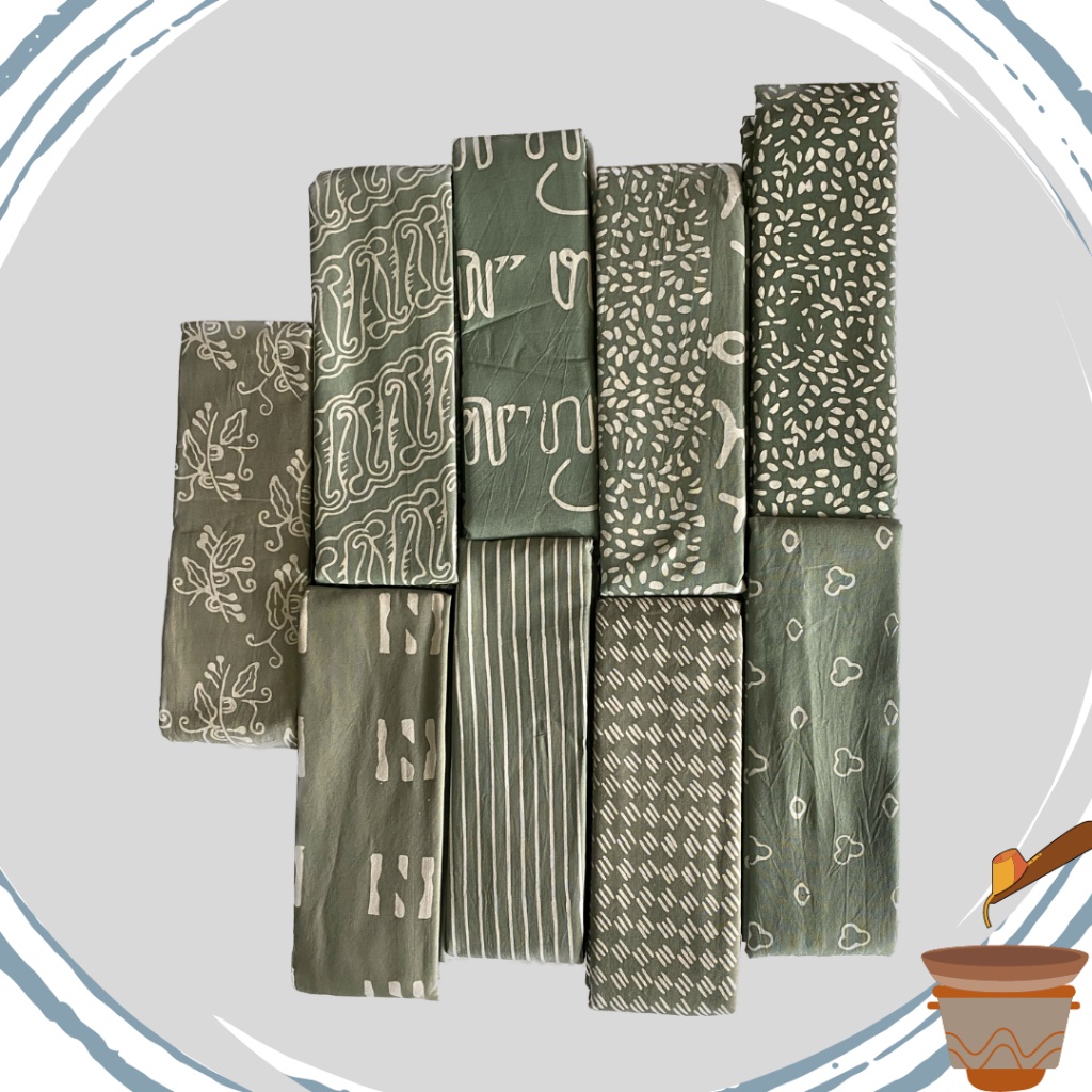 Jual Kain Batik Cap - Edisi Warna Ijo Sage { Batik Tasik - Batik ...
