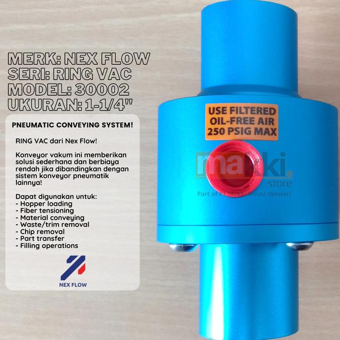 Jual Nex Flow Ring Vac 30002 Ukuran 1 - 1/4" Vacuum Pneumatic Conveyor | Shopee Indonesia