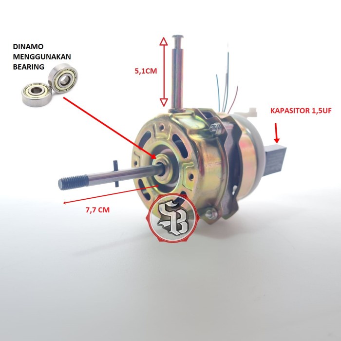 Jual MOTOR / DINAMO KIPAS ANGIN COSMOS DENGAN BEARING | Shopee Indonesia