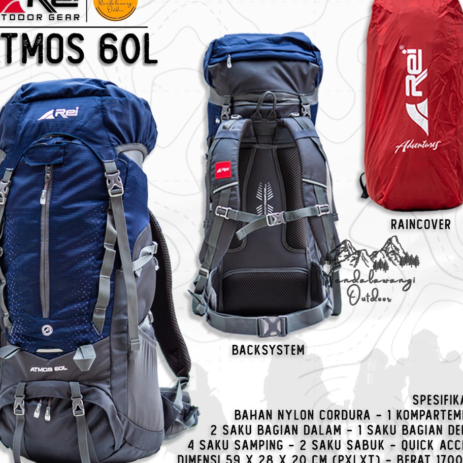 Jual STR301 TAS RANSEL CARRIER GUNUNG AREI ATMOS 60 LITER ORIGINAL CARRIER TOBA 80L CARRIER ...