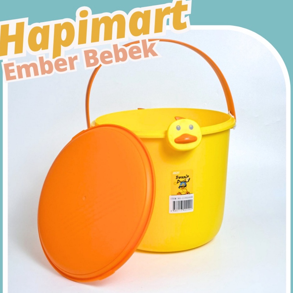 Jual cw Ember Air/Ember Plastik Tebal Tutup Karakter Bebek Kuning ...