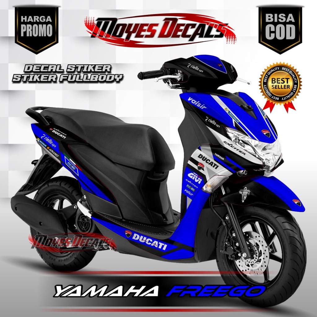 Jual Decal Freego Full Body Stiker Yamaha Freego Full Body Stiker Motor ...