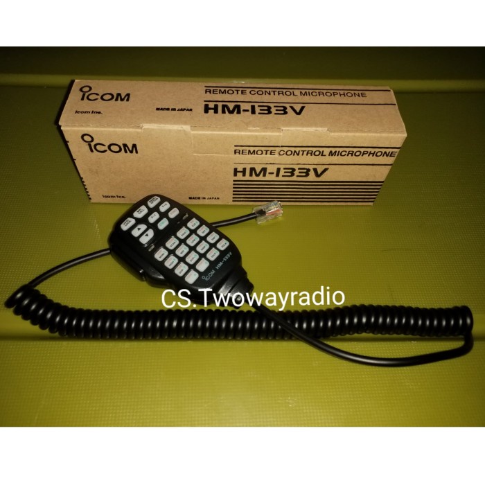 Jual Extramic ICOM HM 133 V / Extra mic HM 133V / Mic Icom HM133V | Shopee Indonesia
