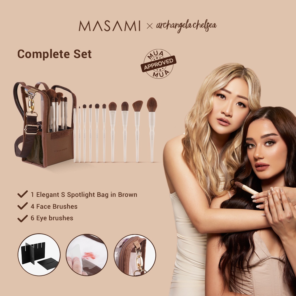 Jual Masami X Archangela Chelsea 10pcs Brush Set Kuas Set / Complete ...
