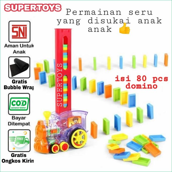 Jual Mainan Kereta Api Penyusun Domino Train Kado Mainan Anak Dominos ...