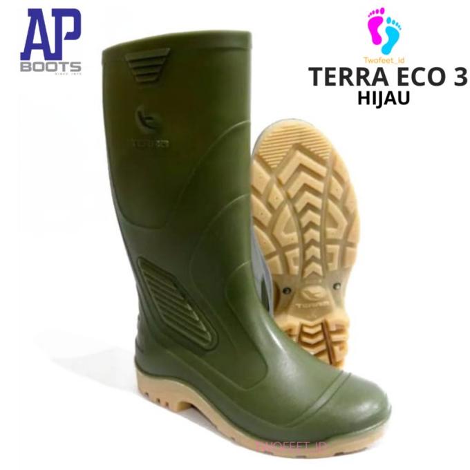 Jual Sepatu AP Boots Terra Eco 3 warna Hijau size 39-43 | Shopee Indonesia