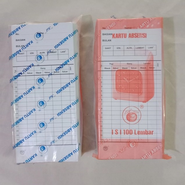 Jual Promo Kartu Absen Mesin Absensi Amano 100 Lbr | Shopee Indonesia