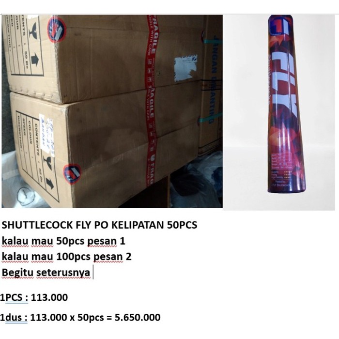 Jual Fly Shuttlecock Kok Badminton Bulutangkis Po | Shopee Indonesia