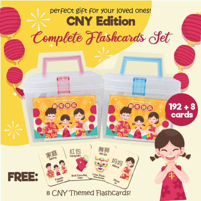 Jual 200 Kartu Paket Hampers Kado Imlek Flashcards Anak Busy Little ...