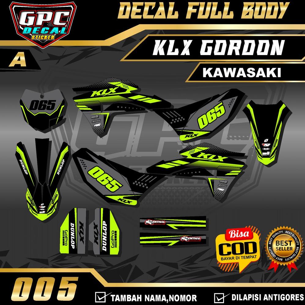 Jual Decal Sticker Variasi Fullbody Klx Gordon 005- Desain Minimalis ...