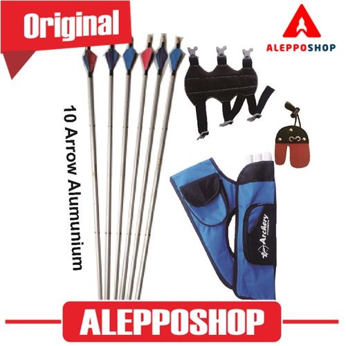 Jual Paket 10 Anak Panah Alumunium Plus Quiver Panahan Archery Olahraga ...