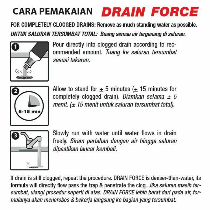 Jual Drain Force Nova 1800 gram Anti Sumbat Profesional | Shopee Indonesia