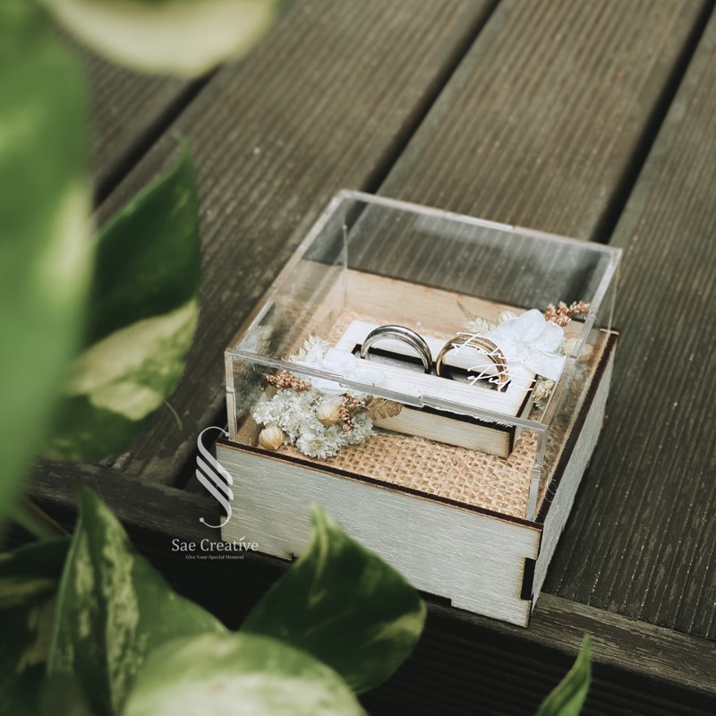Jual (READY STOCK) kotak cincin / Box Cincin Rustic / Ring Box / Kotak ...