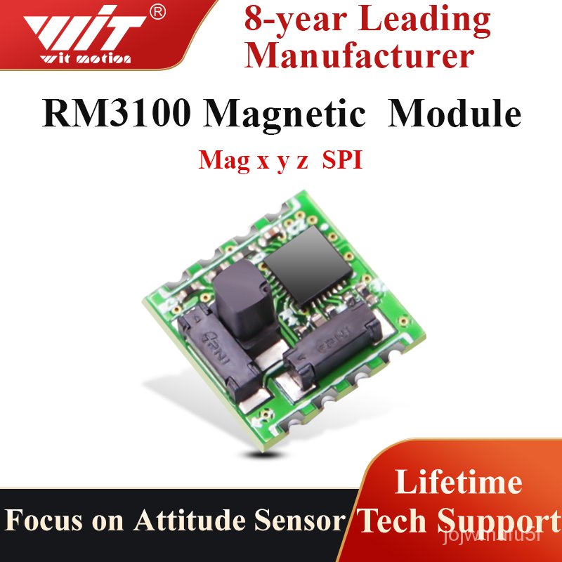 Jual &WitMotion RM3100 Military-Grade Magnetometer Compensation Chip, PNI RM3100 High-Accuracy ...