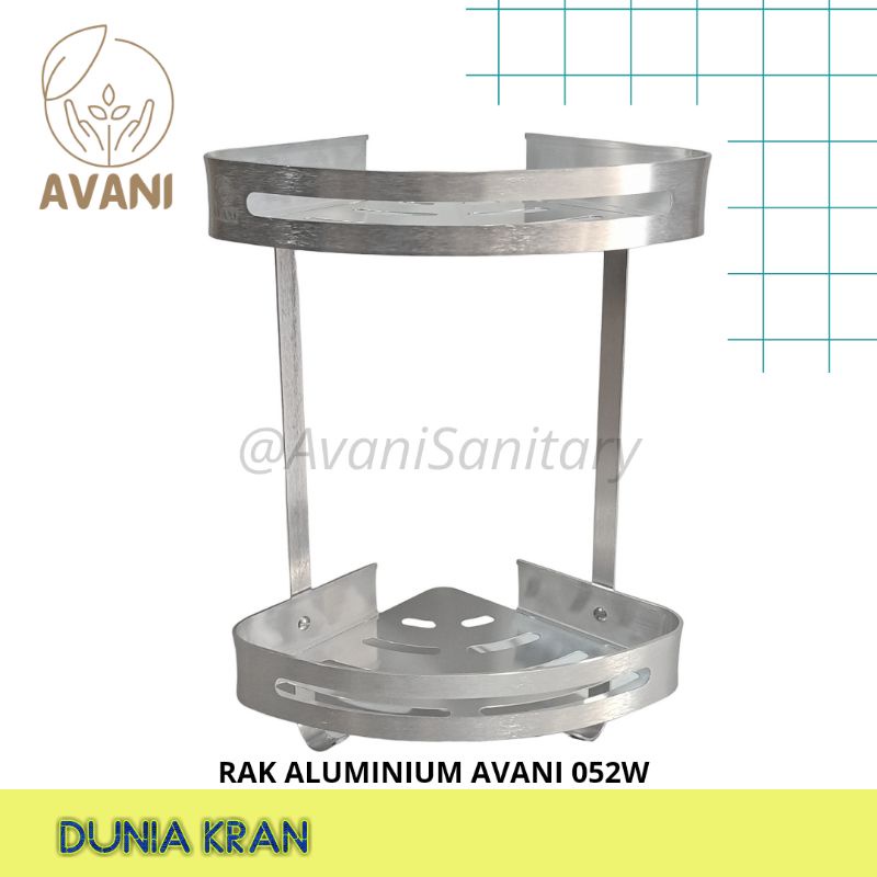 Jual RAK KAMAR MANDI ALUMINIUM RAK DAPUR ALUMINIUM CORNER SHELF DOUBLE ...