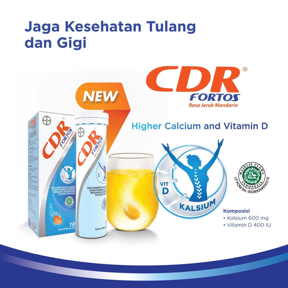 Jual CDR FORTOS SUPLEMEN KALSIUM ISI 10 TAB EFFERVESCENT (DENGAN ...