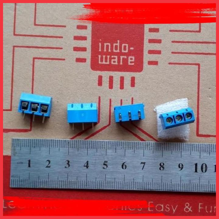 Jual (IDW) WARNA BIRU KF-301 KF301 TERMINAL BLOCK 3P/3 PIN SCREW/SEKRUP ...