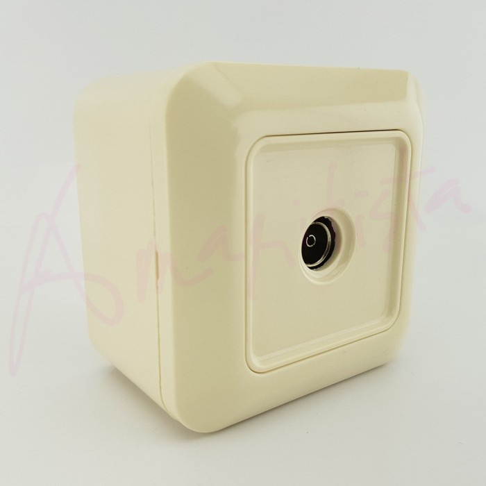 Jual Stop Kontak Antenna TV Socket Outlet Broco Gracio Cream Outbow ...