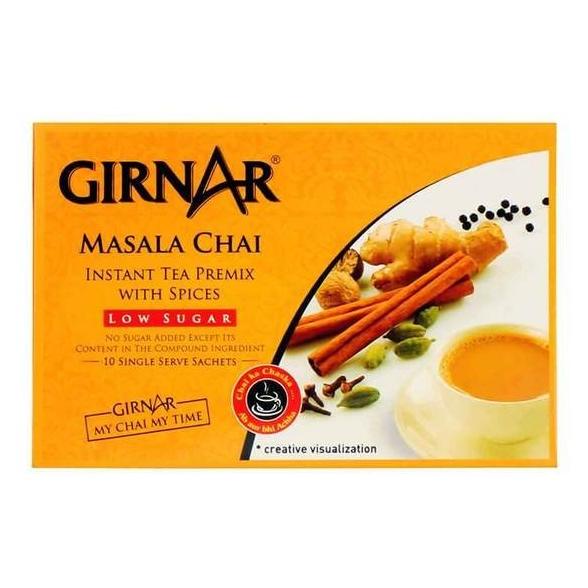 Jual Teh India Masala Chai Low Sugar Girnar 140g (10 Sachet) Instant ...