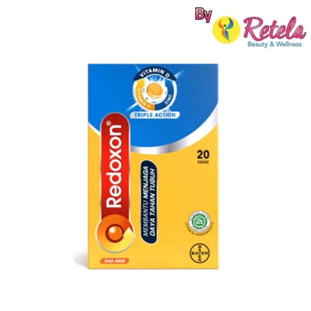 Jual Redoxon Triple Action Effervescent Twinpack Isi 20 Tablet ...